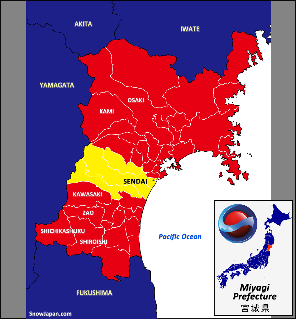 Ski & snowboard resorts in Sendai City, Miyagi, Japan | SnowJapan